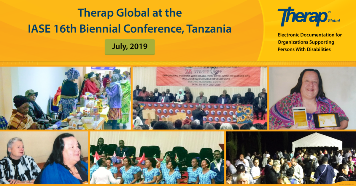 Therap Global at the IASE 16th Biennial Conference, Tanzania - Online Documentation Software for ...