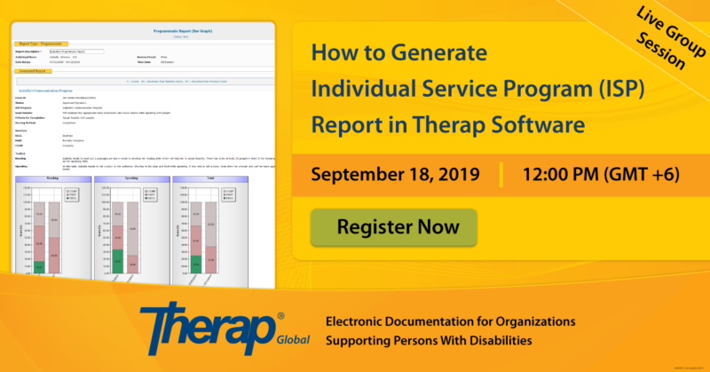 How to Generate Individual Service Program (ISP) Report in Therap ...