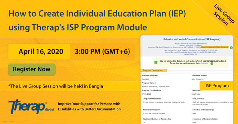 How to Create Individual Education Plan (IEP) using Therap's ISP ...