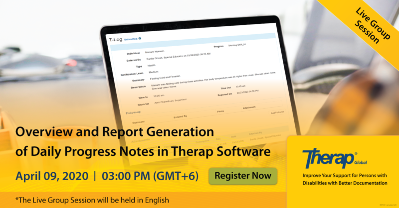 Overview and Report Generation of Daily Progress Notes in Therap ...