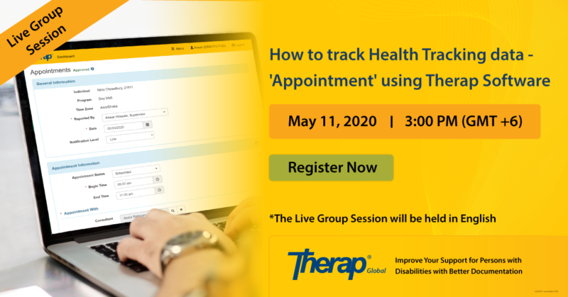 How to track Health Tracking data - 'Appointment' using Therap Software ...