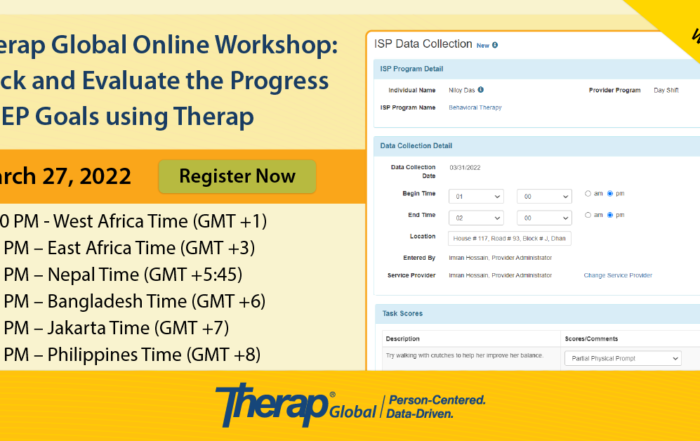 Therap Electronic Documentation for Intellectual and Developmental ...