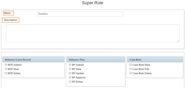 Create or Manage Super Roles - Therap Global