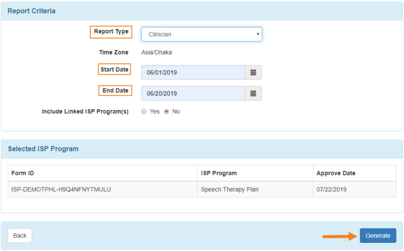 Clinician Report - Therap Global