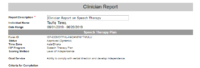 Clinician Report - Therap Global