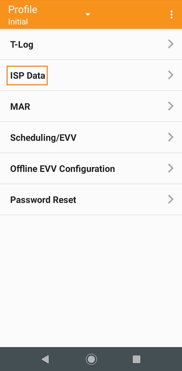 Enter ISP Data in Mobile App - Therap Global