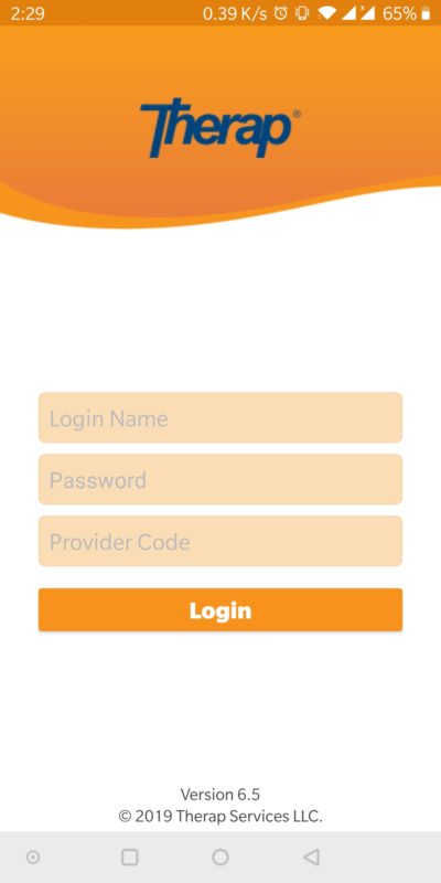 login page - Therap Global