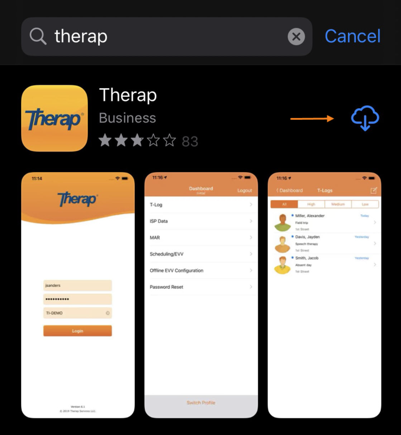 Install Therap Mobile App on iOS Devices - Therap Global
