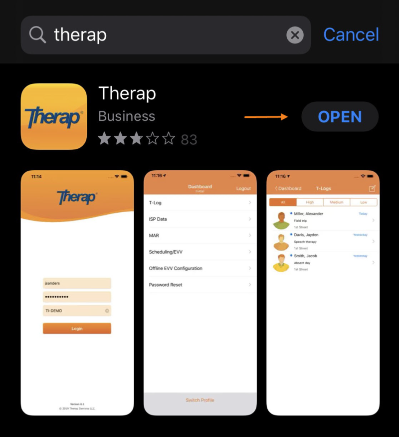 Install Therap Mobile App on iOS Devices - Therap Global