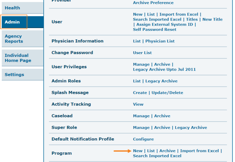 Create New Program - Therap Global