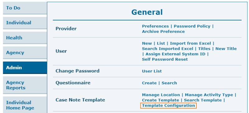 Configure Case Note Template - Therap Global