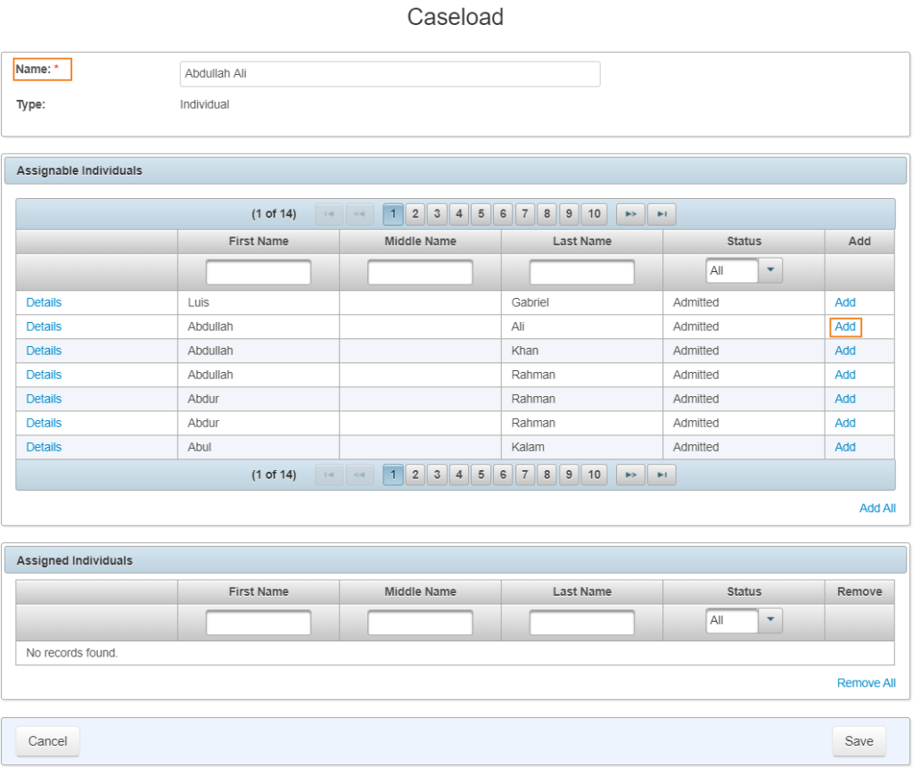 caseloadIndividual - Therap Global