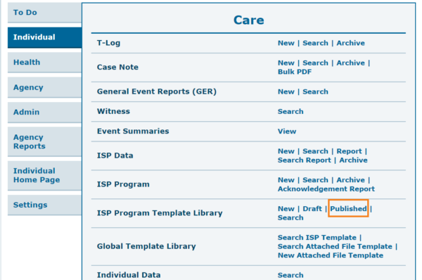 Applying ISP Template - Therap Global