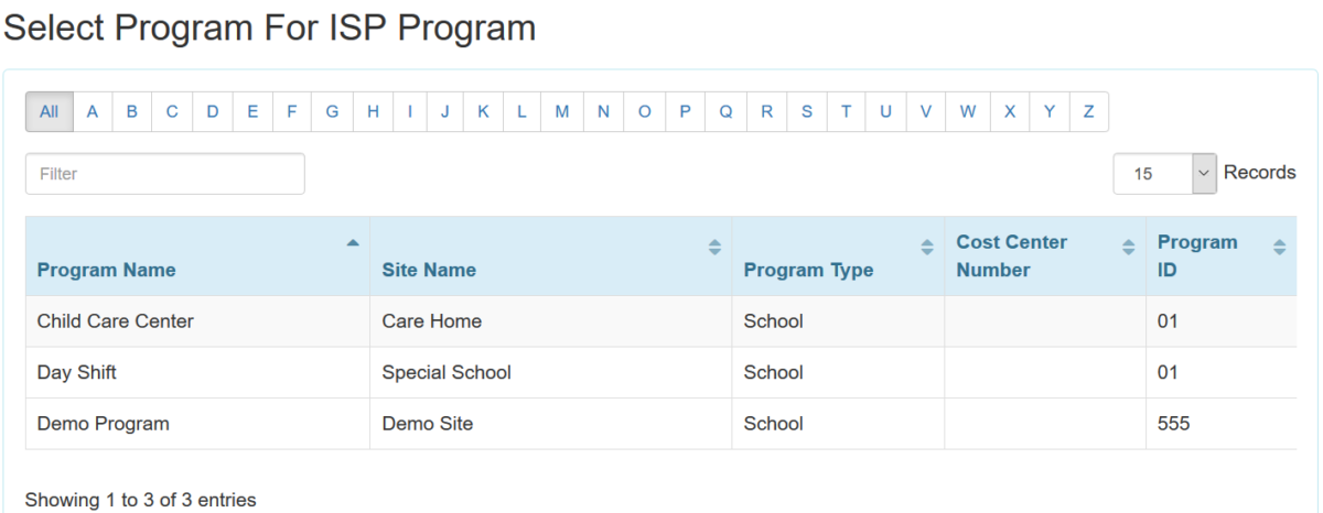 Generate ISP Report - Programmatic Report - Therap Global