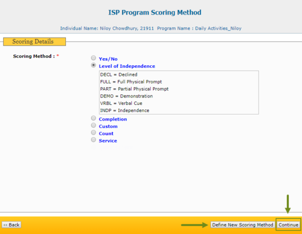 Create ISP Program - Therap Global