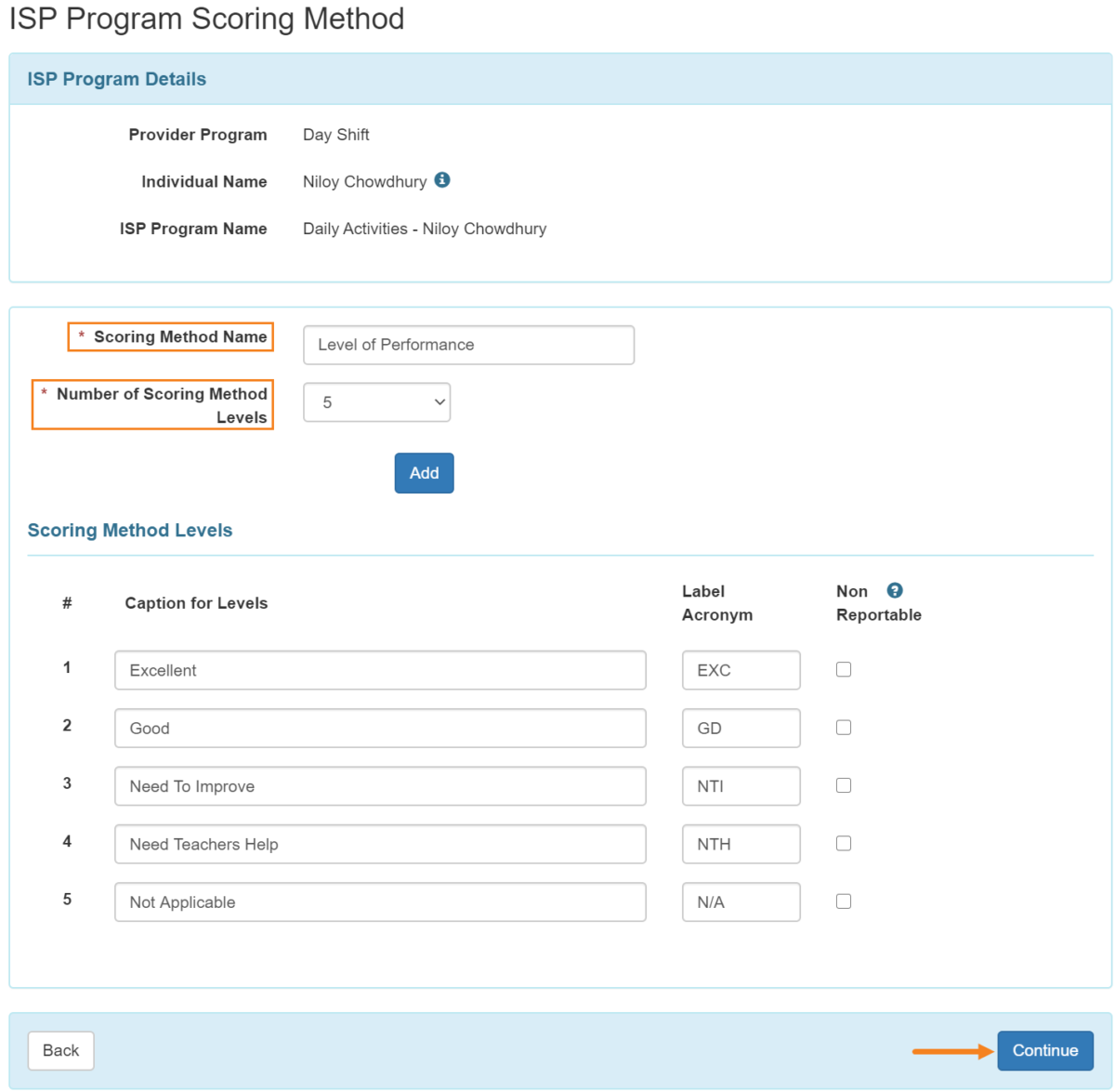 Create ISP Program - Therap Global
