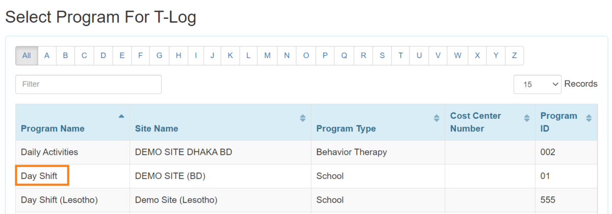 Create New T-Log - Therap Global