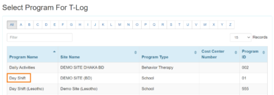 Create New T-Log - Therap Global