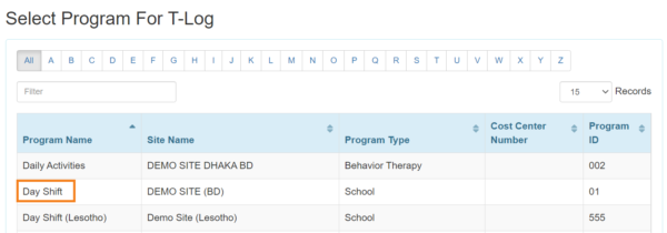 Create New T-Log - Therap Global
