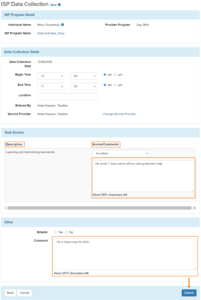 Enter ISP Data - Therap Global