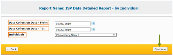 ISP Data Detailed Report - Therap Global