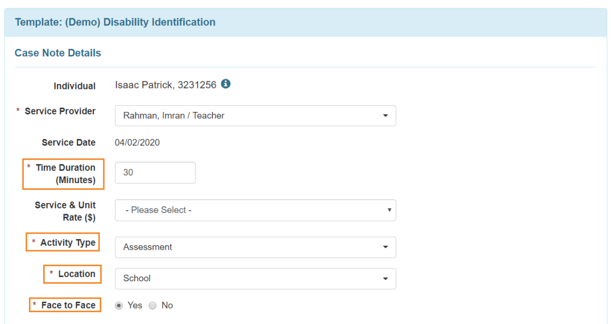 Create Case Note - Therap Global