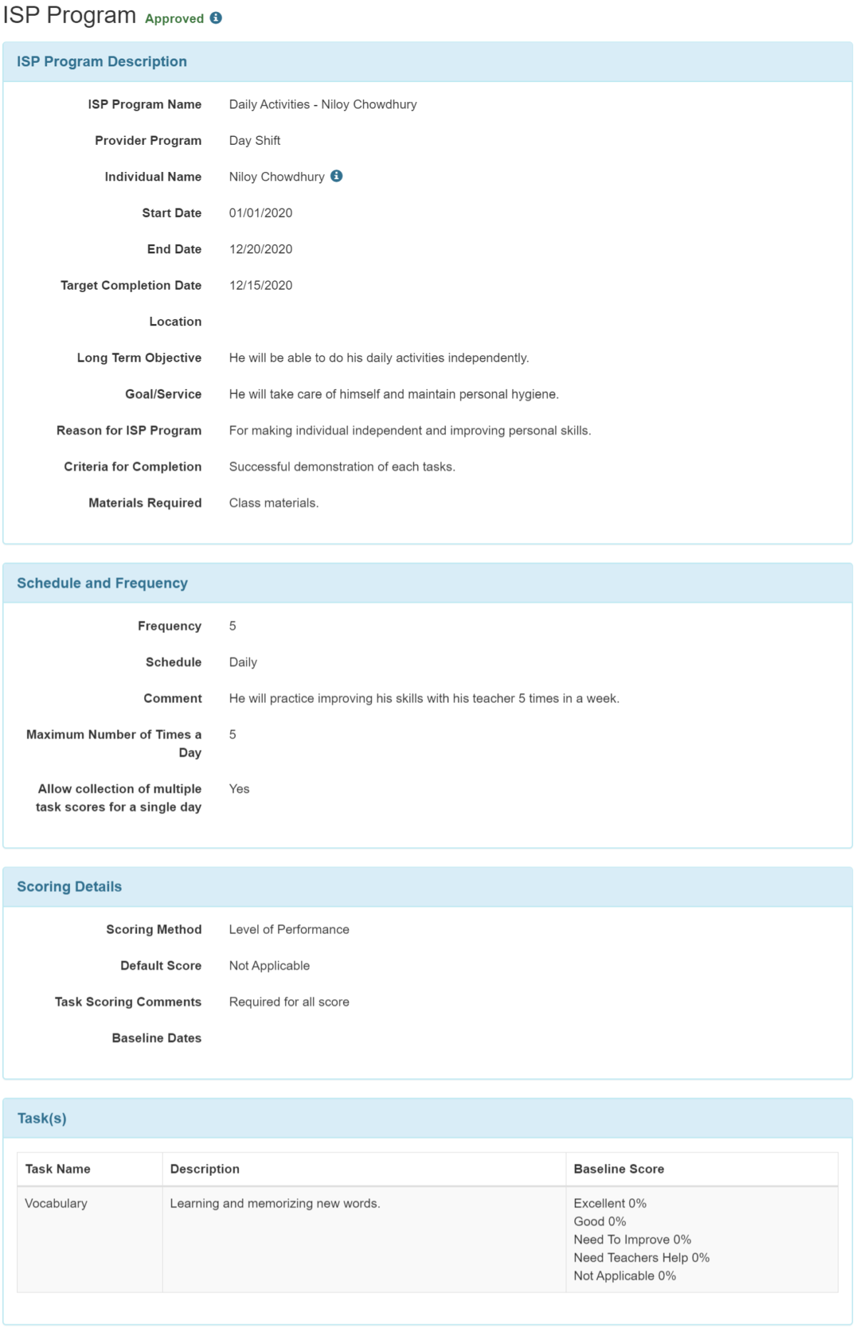 Enter ISP Data - Therap Global