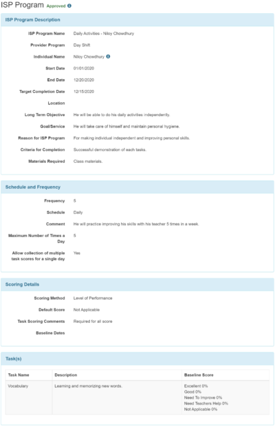 Enter ISP Data - Therap Global