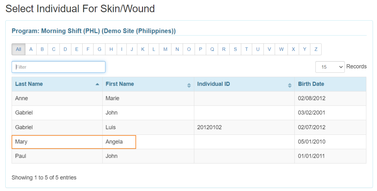 Enter Skin/Wound Data - Therap Global