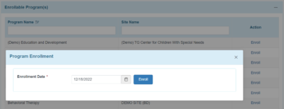 Individual Intake - Admit and Program Enrollment - Therap Global