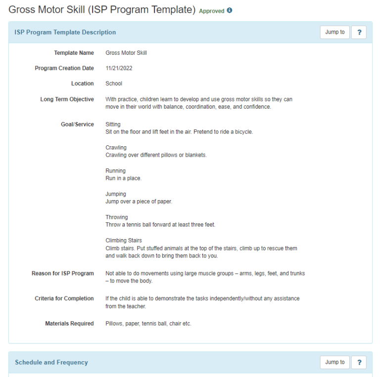 ISP template form - Therap Global