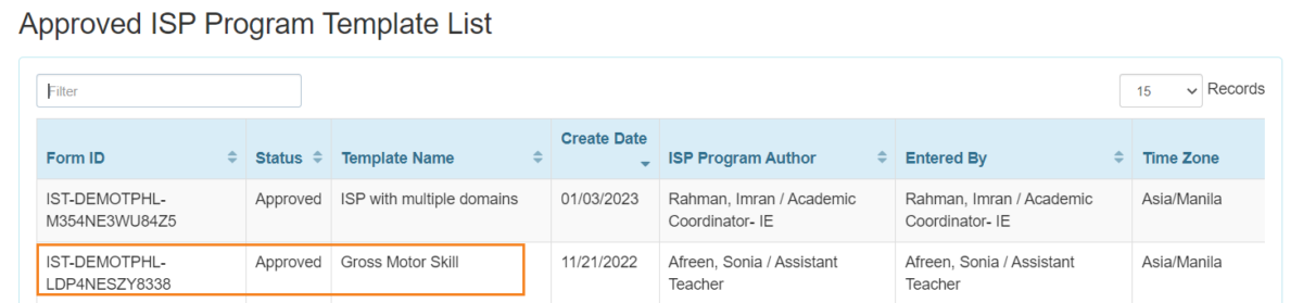 Applying ISP Template - Therap Global
