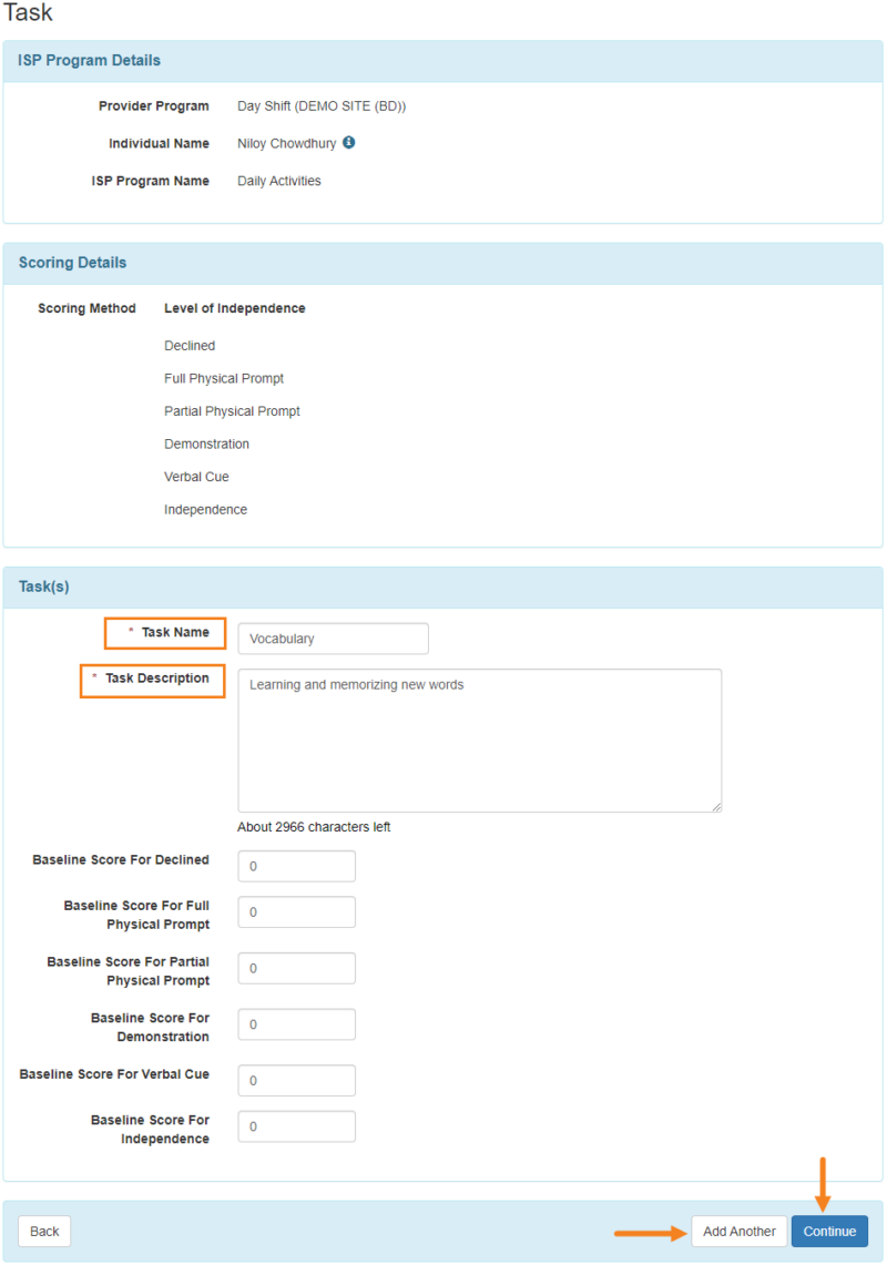 Create ISP Program - Therap Global