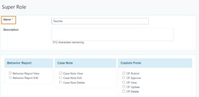Create or Manage Super Roles - Therap Global