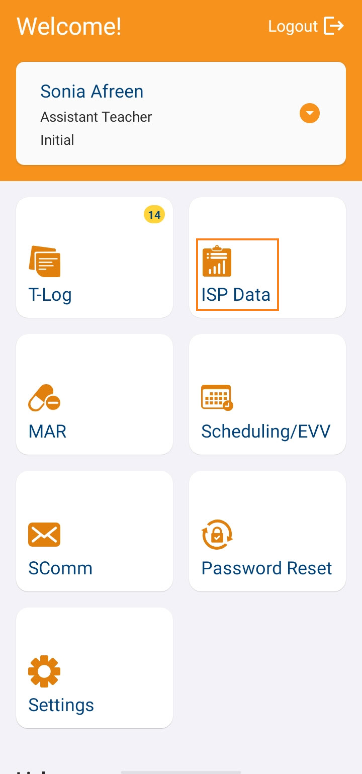 Enter ISP Data in Mobile App - Therap Global