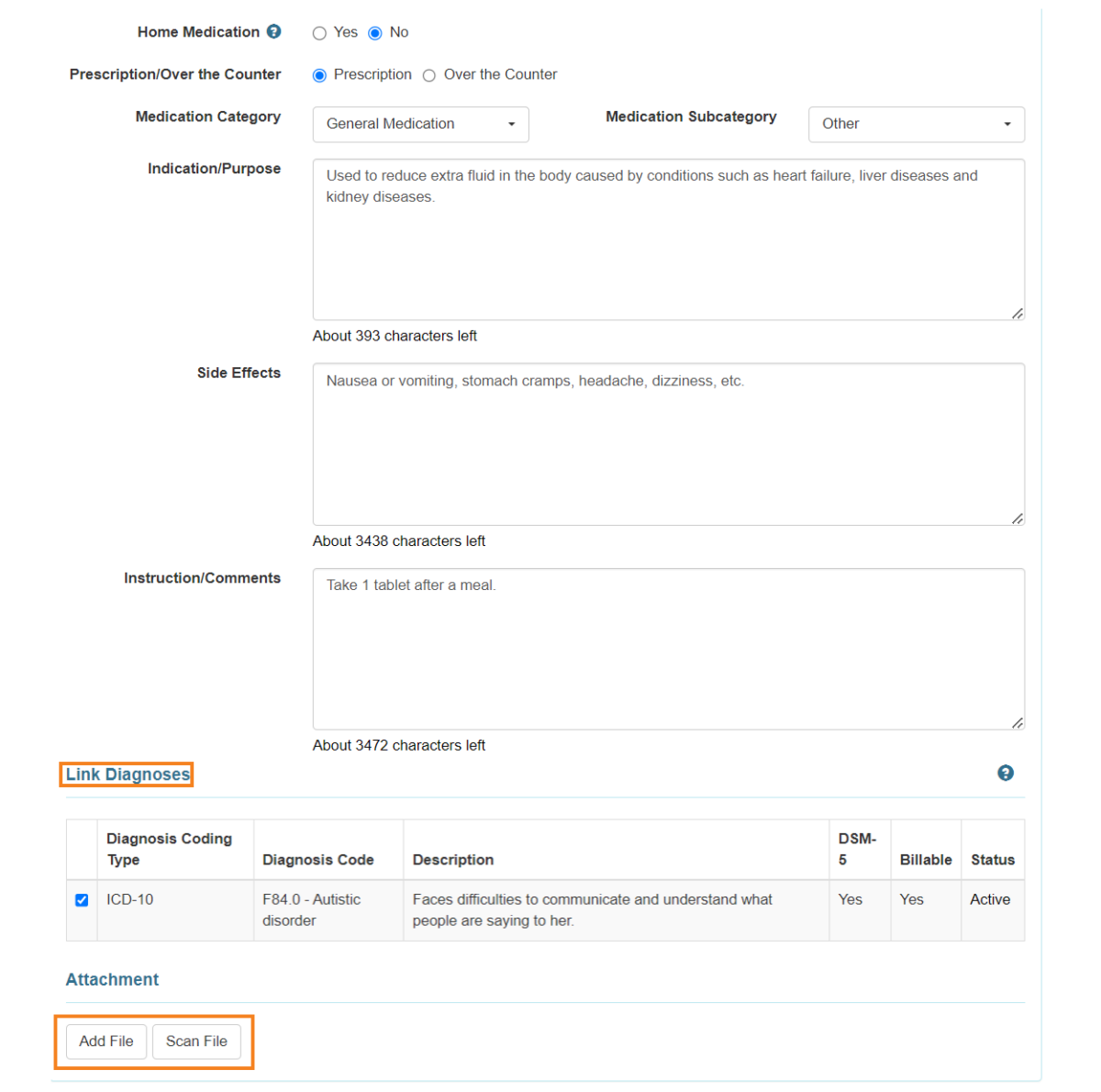 Create Medication History - Therap Global