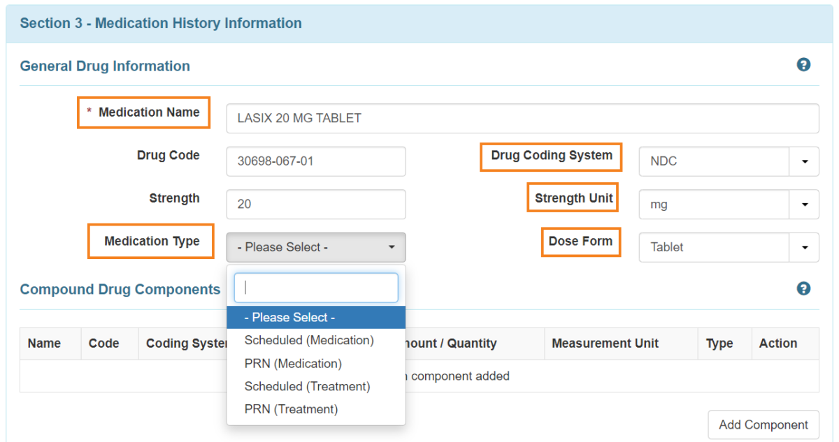 Create Medication History - Therap Global