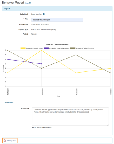 Create Behavior Data Report - Therap Global