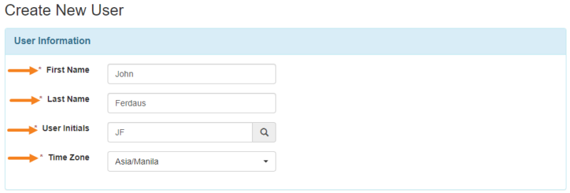 Create New User - Therap Global