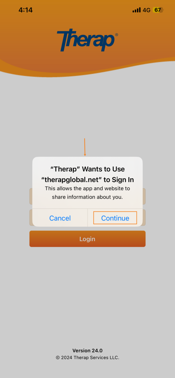 Login To Therap from Therap Mobile App - Therap Global