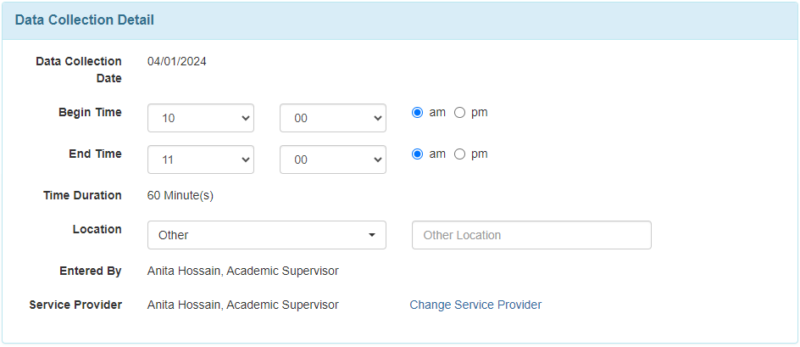 Enter ISP Data - Therap Global