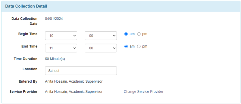 Enter ISP Data - Therap Global