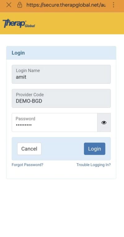 Enter T-Log in Therap Mobile App - Therap Global