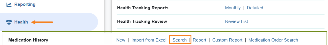 Search Medication History - Therap Global